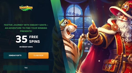 Sneaky Santa Slot - Get 35 Free Spins No Deposit Bonus!